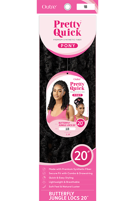OUTRE DRAWSTRING PRETTY QUICK PONY- BUTTERFLY JUNGLE LOCS 20″ – Beauty ...