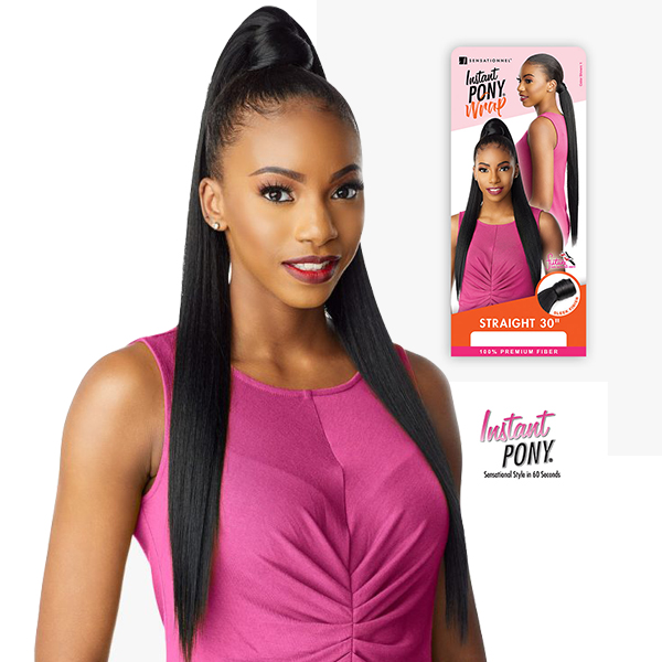 SENSATIONNEL Instant Pony – STRAIGHT 30″ – Beauty Collection