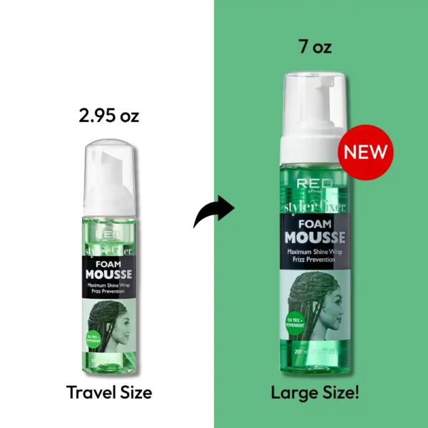 RED BY KISS Styler Fixer Foam Mousse Tea Tree Oil & Peppermint – Beauty ...